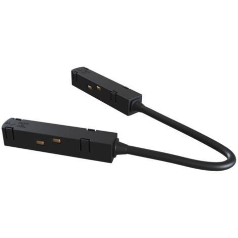 Modulo Connettore Con Cavo Angolo Per Binario Moderno Plastica Nera