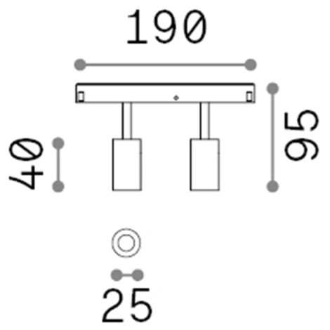 Proiettore Regolabile Ego Alluminio Bianco 2 Luci Led 5W 3000K Luce ...