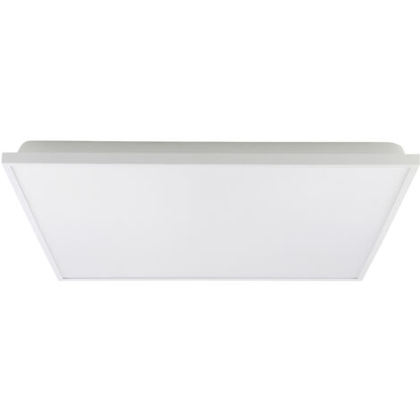 Plafoniera Contemporanea Urtebieta Acciaio Bianco Luce Led Integrato ...