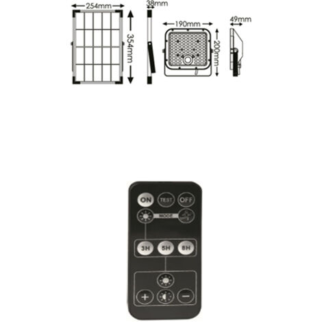 Faro Esterno Moderno Weston Pc Nero Led Integrato 30W 6000K Ip65