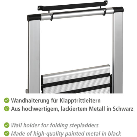 Support mural pour échelle pliante, cintre métallique pratique - 6,5 x ...