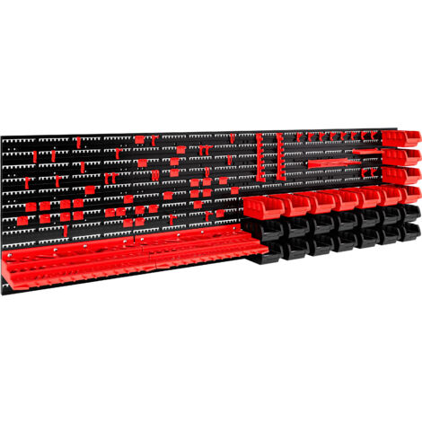 DEUBA® Panneaux muraux pour outils avec 68 supports et 28 boites de ...