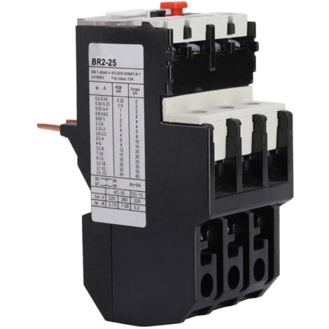 BR2-25 Elektrisches Überlastrelais, einstellbarer Motor, thermisch, 50 ...
