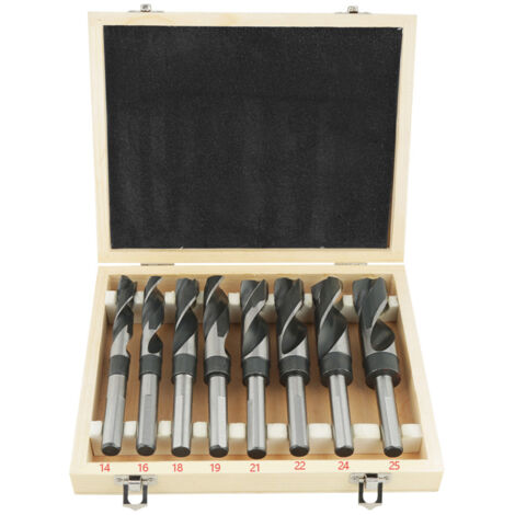 8-teiliges HSS-Spiralbohrer-Set, Metall- und Stahlbohrer, HSS ...