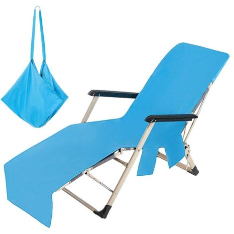 Handtuch für Lounge- und Strandstühle – Mikrofaser-Poolabdeckung ...