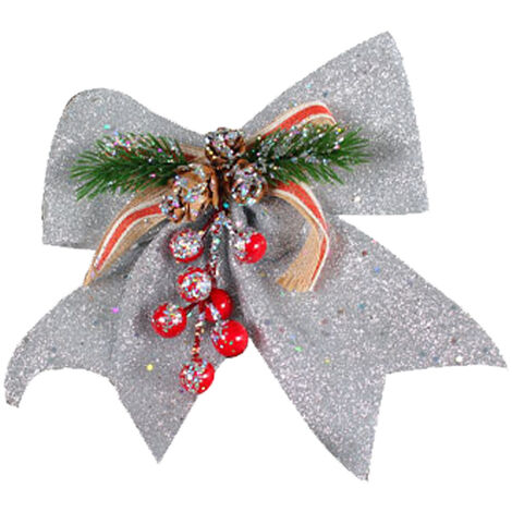 Christmas Decorative Bows for Wreath Garland Treetopper Christmas Tree ...