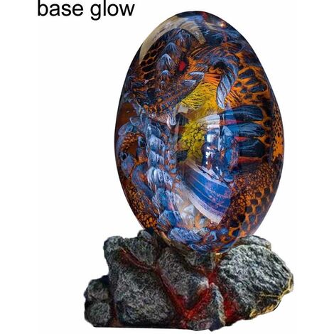 Volcano Dragon Egg With Base, Resin Volcano Dragon Egg, Table ...