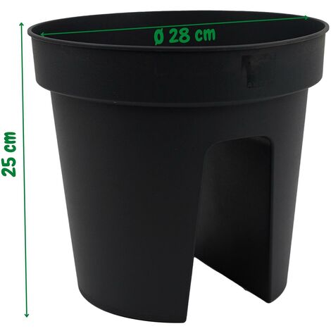 Flower Bridge Hanging Planter Plant Pot Fence Railing Balcony Decking ...