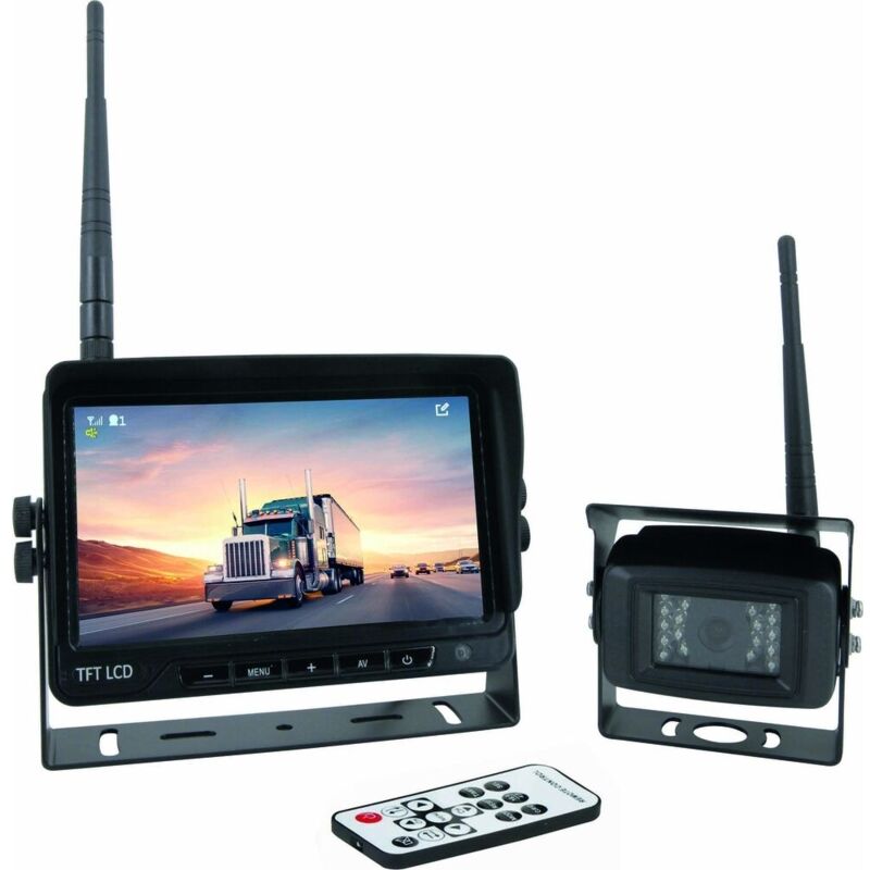 Caméra de recul HD 12/32V en kit - écran wifi 7' - caméra wifi ...