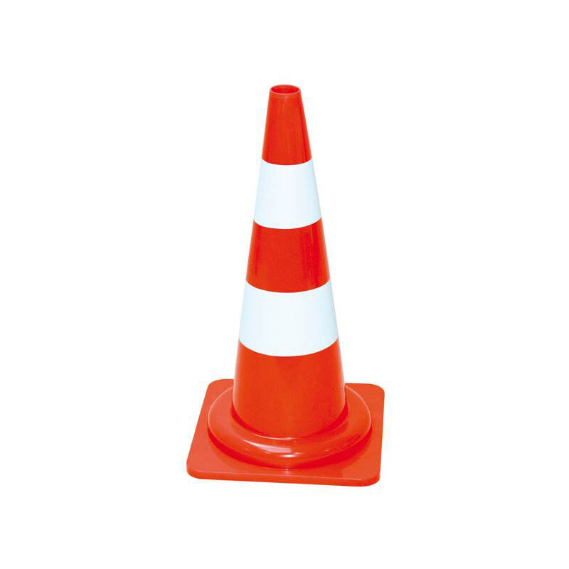 Cone plastique fluo 50cm pvc 1,100kg