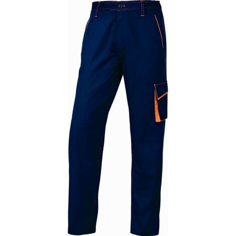 PANTALON DE TRAVAIL DELTA PLUS PANOSTYLE® POLYESTER COTON BLEU MARINE ...