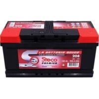Batterie 12V 100Ah 900A 353x175x175 Gamme Rouge STECO PREMIER ...