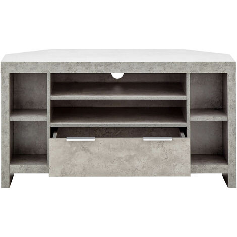 GFW Bloc Corner TV Unit Concrete