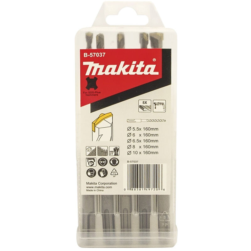 Makita SDS-PLUS Bohrerset 5-tlg. SDS-PLUS • 5 Stück