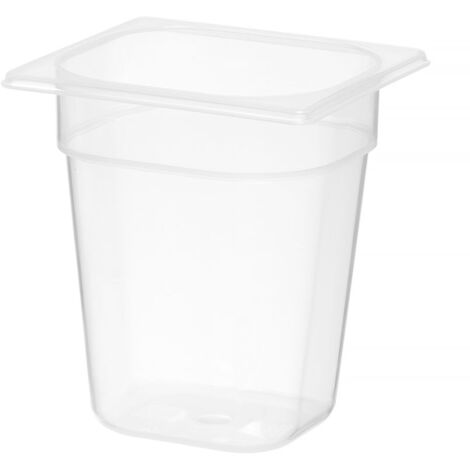 HENDI Gastronorm-Behälter 1/6, Profi Line, GN 1/6, 1,6L, Transparent, 176x162x(H)100mm
