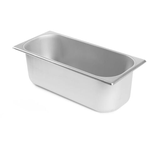 Professionelle Eiscremeschale aus Edelstahl 360 x 165 x 120 mm ...