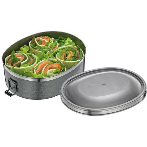 Cilio Lunch Box MONTE oval, anthrazit