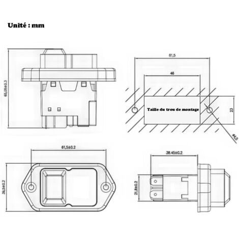Interruptor integrado: 220 V YH02-A, interruptor sin tensión con ...