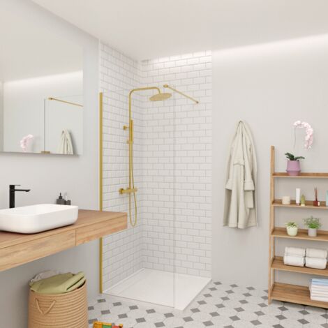 Swiss Aqua Technologies Porta doccia Walk-in 80x200cm 8 mm anticalcare ...