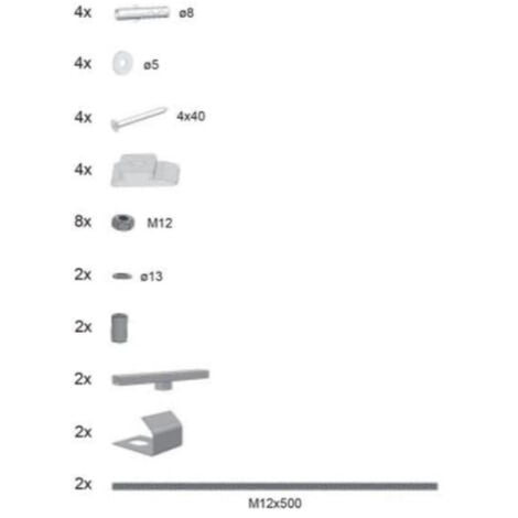 Ravak Kit installazione grembiule (B23600000N)