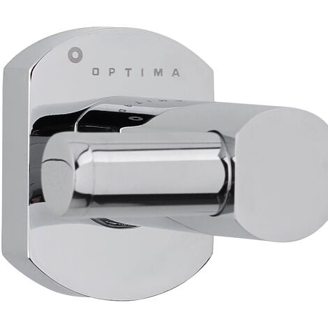 Optima Portarotolo da parete in ottone Cube Way, cromato (SPI26)