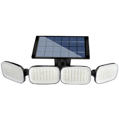 Luce solare a LED per esterni, 4 luci solari a 200 LED con sensore di ...