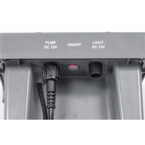 esotec Solar Teichbelüfter-Set 25/600 POWER 5 mit LiFePO4 Akku-Speicher ...