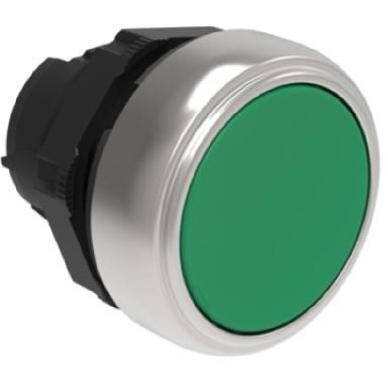 Pulsante ad impulso Lovato Platinum Rasato Verde LPCB103
