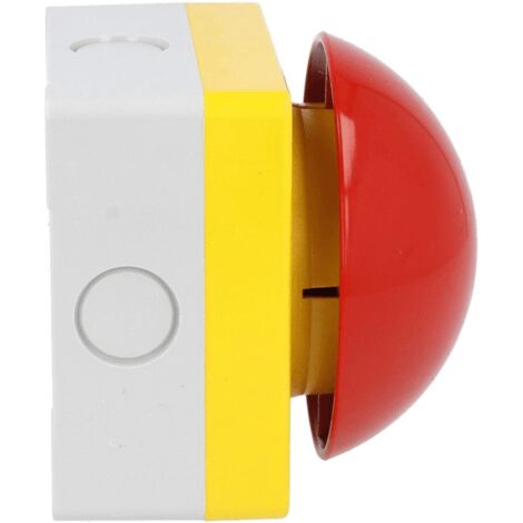Pulsante a Palmo Lovato Rosso con Sgancio a trazione NA+NC LP9P11R