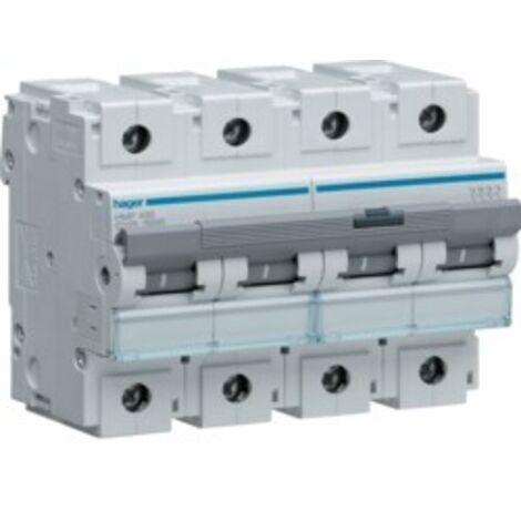 Interruttore magnetotermico Hager 4P 125A 10KA C 6 moduli HMF499