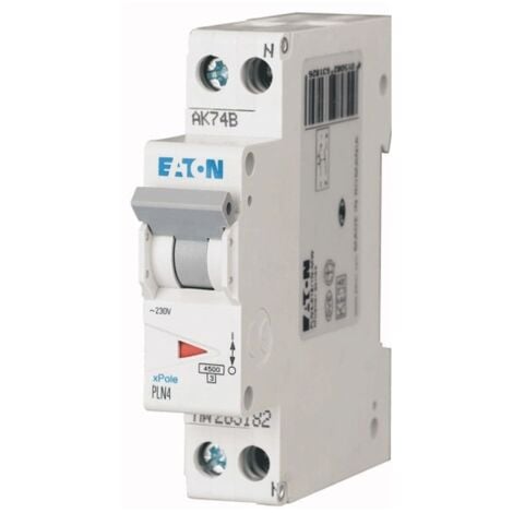 Kit Interruttori magnetotermici Eaton 16A 1P+N 4,5KA 1 modulo 263192