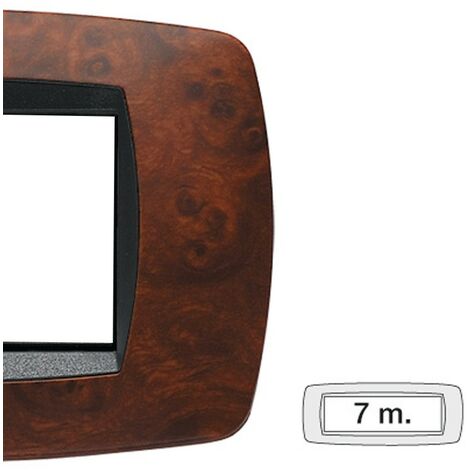 Master Modo placca 7 moduli colore radica di noce 39TC437