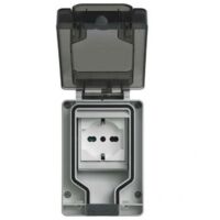 Contenitore Vimar stagna IP66 a spina inserita 2 Moduli + presa 14962.U