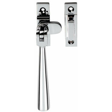 Round Bar Casement Window Fastener 144mm Handle Polished Chrome Window ...