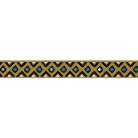 Frise adhésive déco intérieure, 10 cm X 300 cm, motif abstrait ...