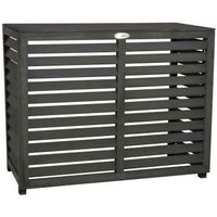 Cache climatisation Composite gris anthracite L