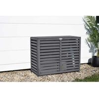Cache climatisation Composite gris anthracite L