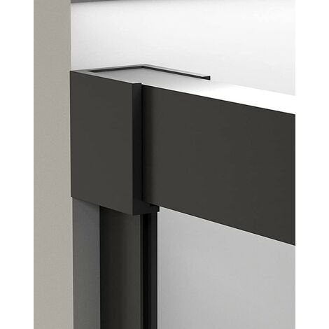 Mampara Ducha Rectangular Corredera Acceso Frontal Vidrio Templado 6mm ...