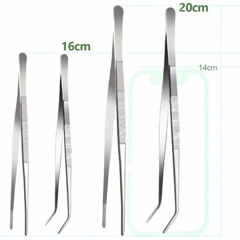 20cm Pince Cuisine Pincette Précision 2PC Professionnel Pince du Chef ...