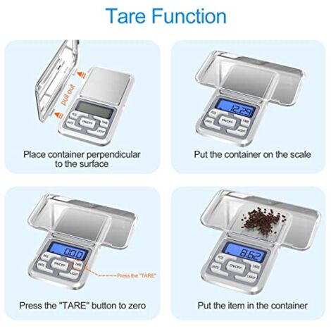 Balances de Cuisine Precision, 0.01g-500g, Mini Balances Alimentaire ...
