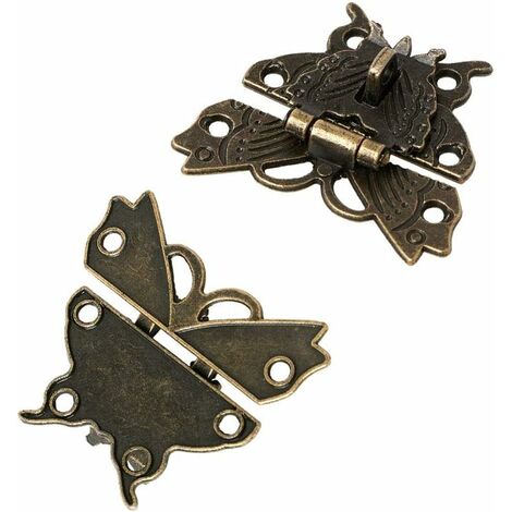 2 Loquet de Style Antique Verrous vintage Moraillon Loquet Serrure ...