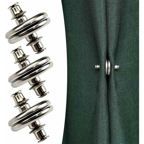 2 paires d'embrasses magnétiques, attaches magnétiques pour rideaux ...