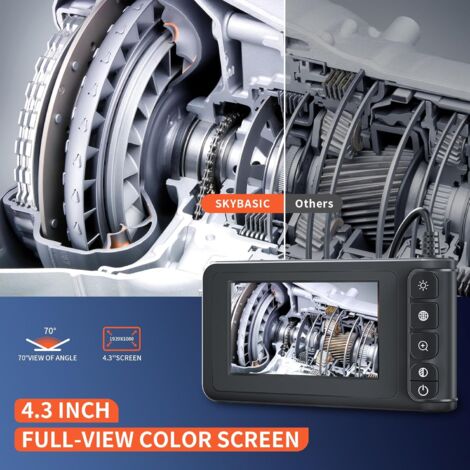 Endoscope Industriel, Caméra d'inspection de Serpent Endoscope 20M LCD ...