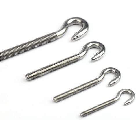 M8 304 vis à anneau en acier inoxydable avec vis à tête ronde Crochet à ...