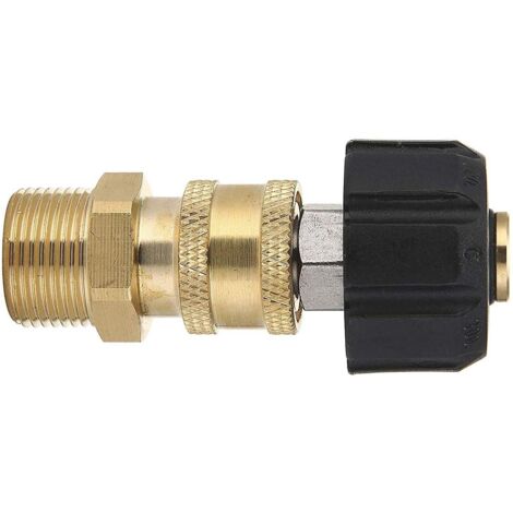 Jeu D'Adaptateurs pour Nettoyeurs Haute Pression M22 à Kit de Connexion Rapide 1/4 Pouce, M22 ...