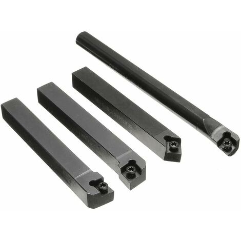 Porte-Outil de Tournage 4PCS + Plaquettes en carbure CCMT09T304 + clé T15