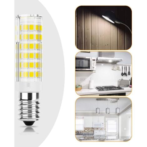 Ampoule LED E14 hotte 9W, équivalent halogène 50W, 550LM, Blanc froid 6000K, Petite vis edison ...