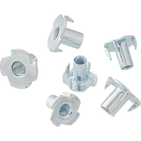 Ecrou en T Ecrou a Griffes écrou à 4 Pans Raccord Griffe M6 x 12 mm 50 ...