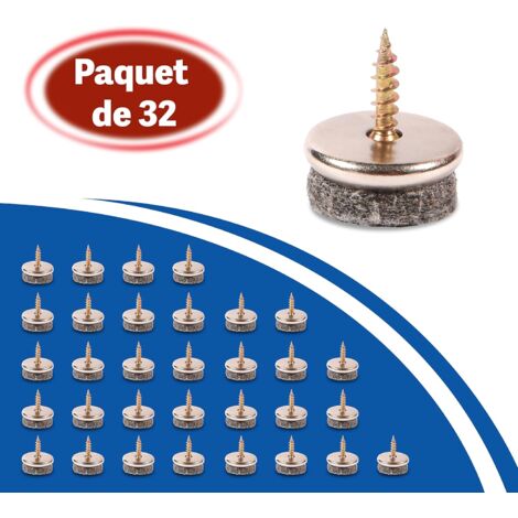 Patins Meubles - 32 Pack Patin De Chaise. Patin Meuble Ave Feutres épai ...