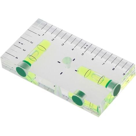 Mini niveau à bulle magnétique transparent à deux directions de haute ...